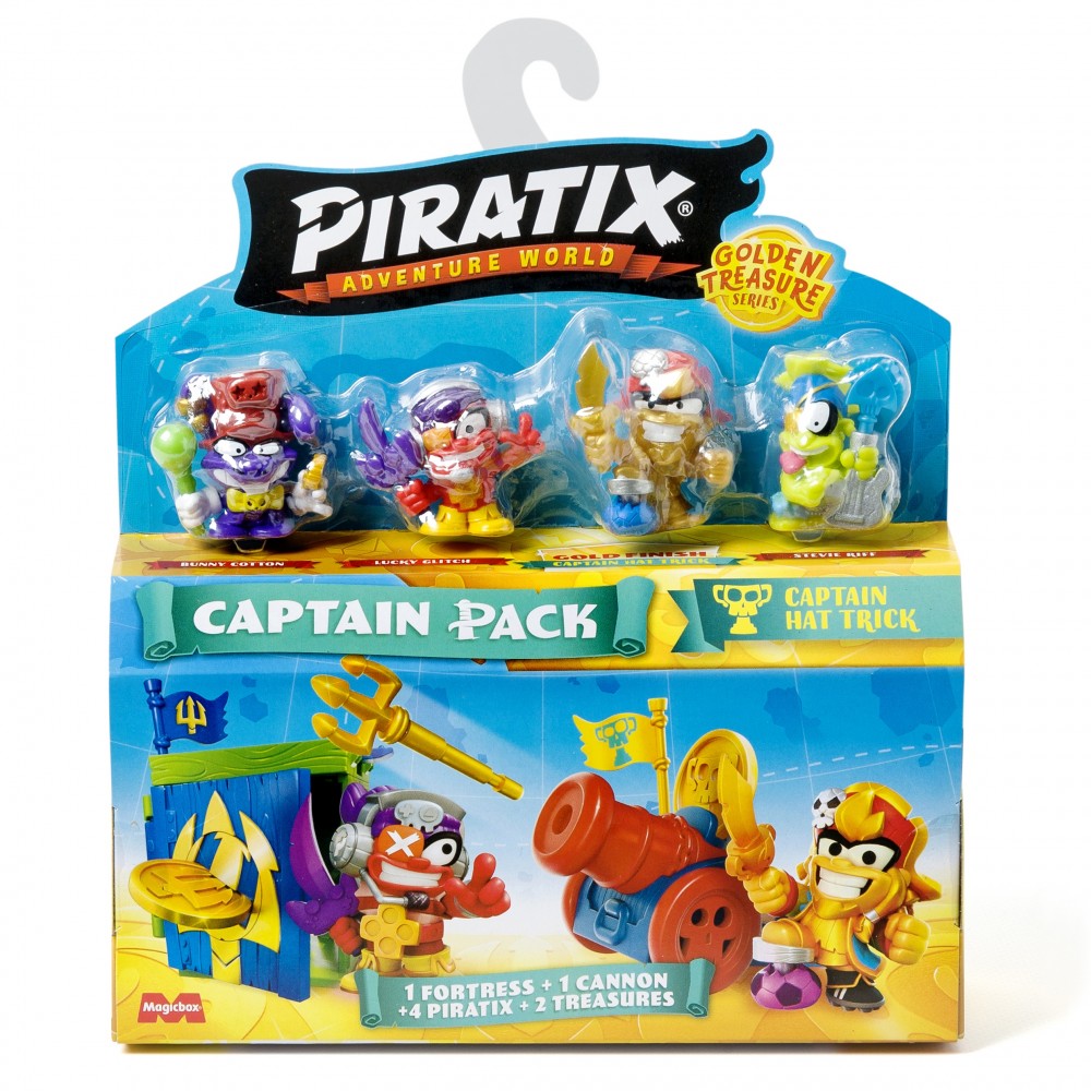 PIRATIX GOLDEN TREASURE CAPTAIN PACK | Gasco juguetes